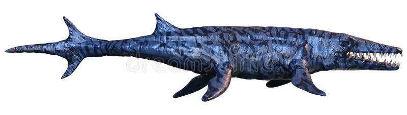 3D Rendering Mosasaurus on White Stock Illustration - Illustration of ...