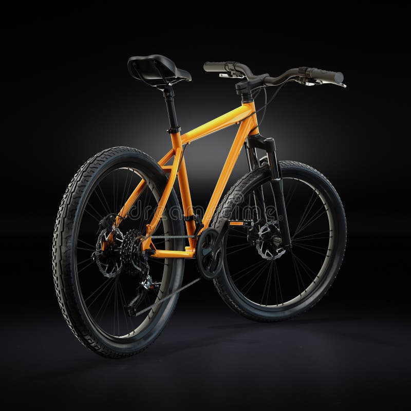 3D Rendering Mountain Bike stock illustration. Illustration of render ...