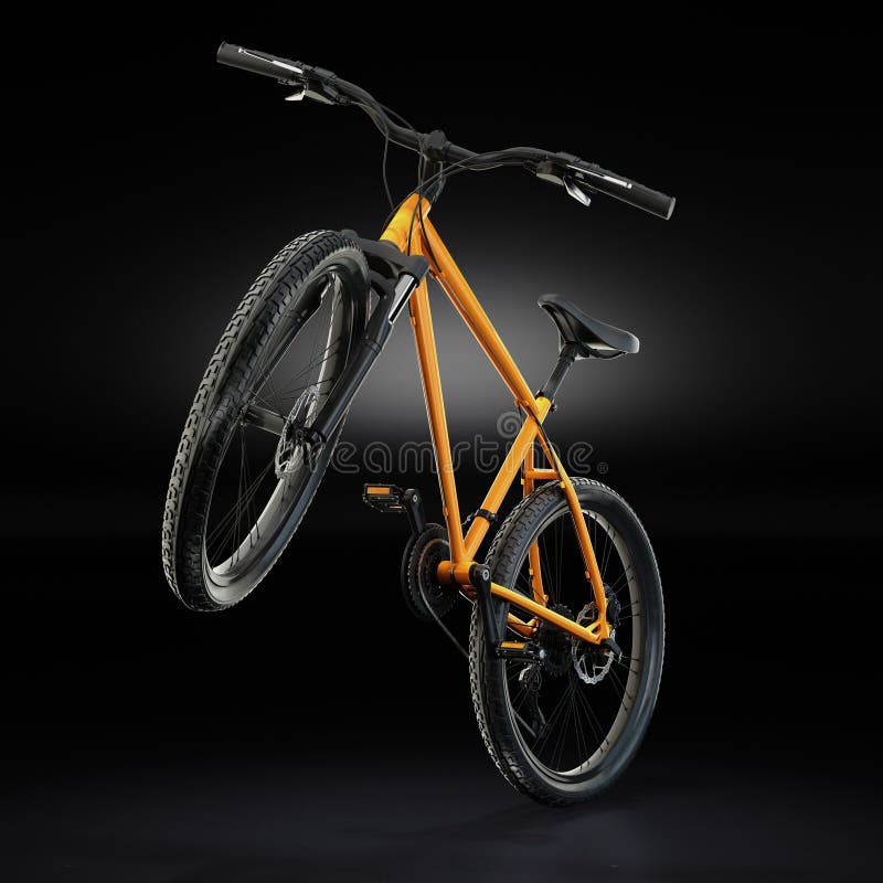 3D Rendering Mountain Bike stock illustration. Illustration of ride ...