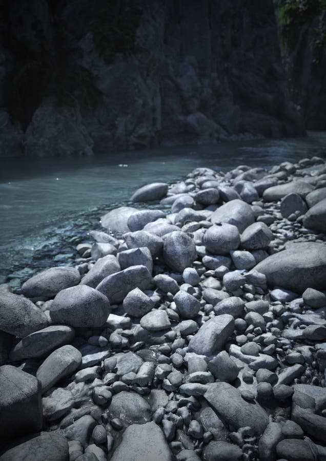 3D Rendering Mountains Lanscape Stock Image - Image of land, background ...