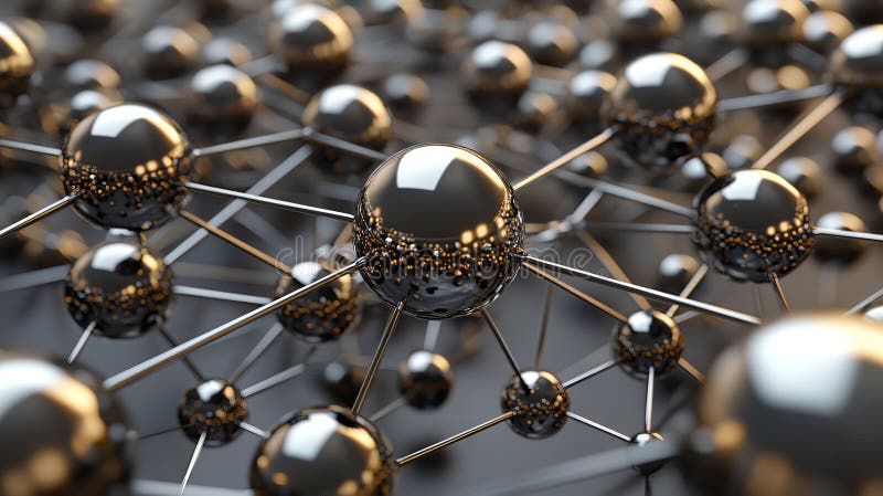 3D Rendering of Moving Dots and Lines Based on AI, Flow of Digital Data ...