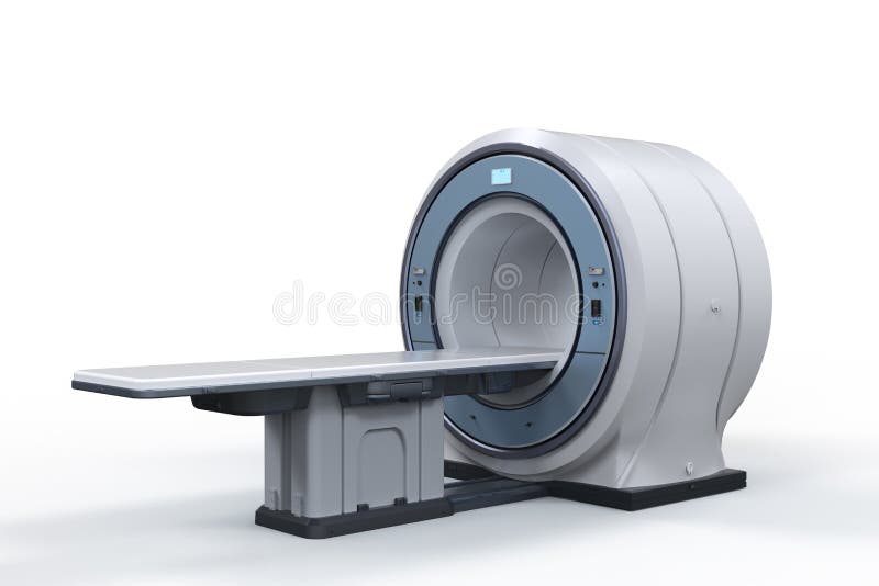 Mri scan machine stock illustration. Illustration of laboratory - 121909814