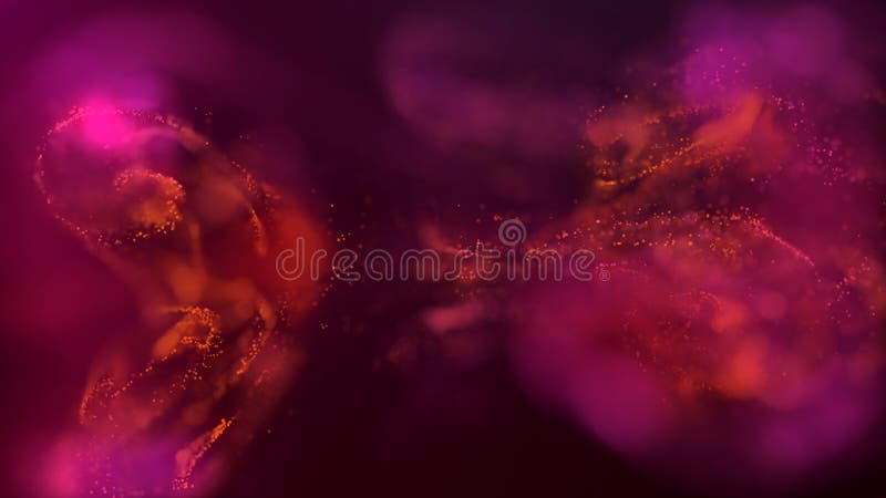3D Rendering of a Multicolored, Vibrant, Abstract Cloud of Particles in ...