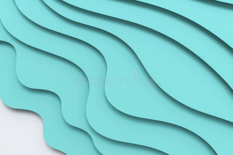 3d Rendering, Multilayer Paper Cut Illustration Background Stock ...