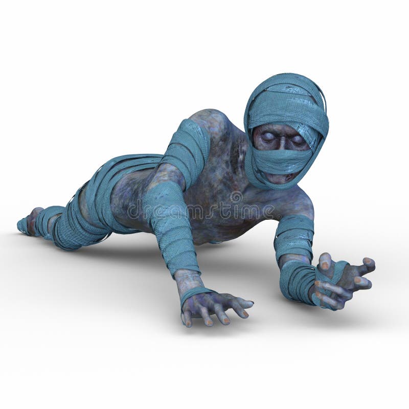 3D Rendering of a Mummy Man Stock Illustration - Illustration of ...