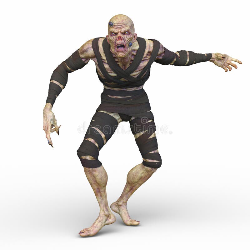 3D Rendering of a Mummy Man Stock Illustration - Illustration of loop ...