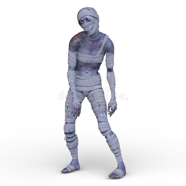 3D Rendering of a Mummy Man Stock Illustration - Illustration of ...