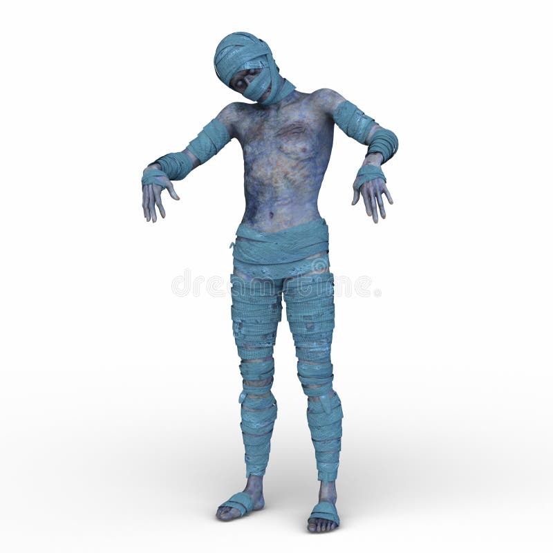 3D Rendering of a Mummy Man Stock Illustration - Illustration of undead ...