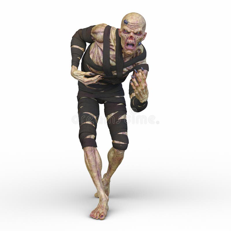 3D Rendering of a Mummy Man Stock Illustration - Illustration of person ...