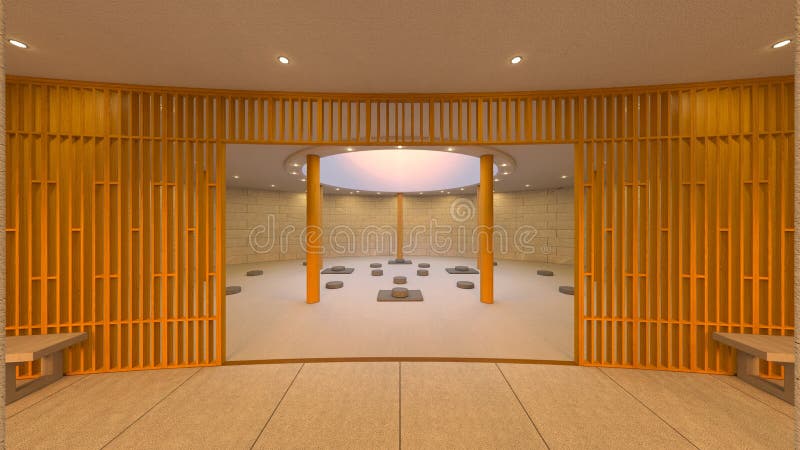 3D Rendering of the Museum with a Distinctive Circular Shape Stock ...