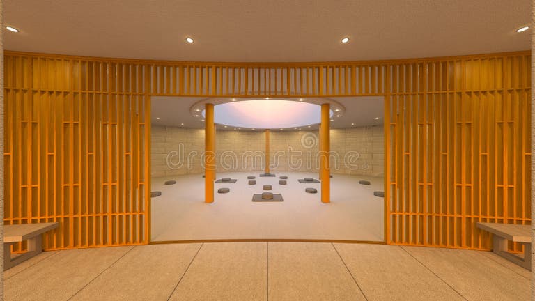 3D Rendering of the Museum with a Distinctive Circular Shape Stock ...