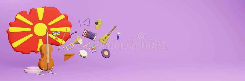 3d Rendering of Musical Instrument Usage and Interest in North ...