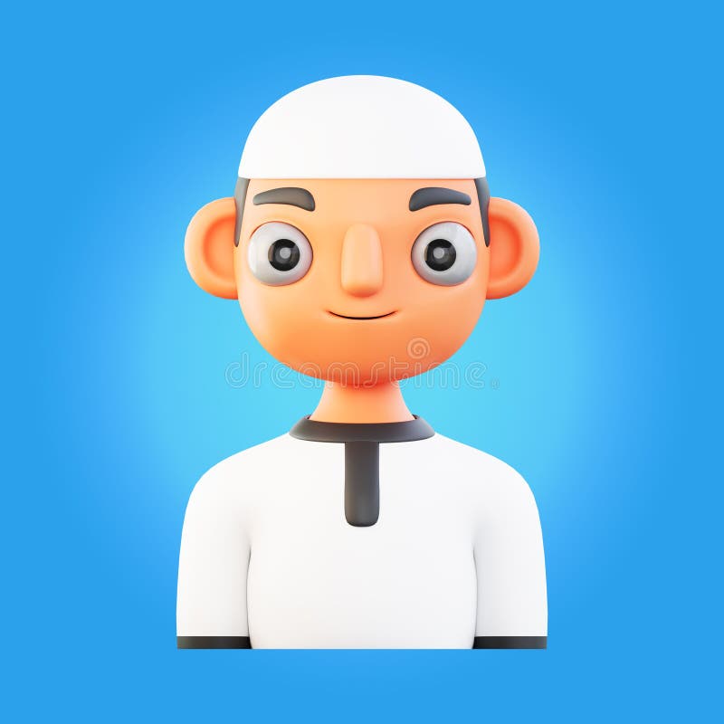 3d muslim man ramadan icon stock photo. Illustration of muslim - 272622988