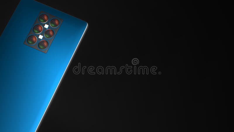 3d Rendering of Mutilple Camera Smartphone System Concept Stock ...