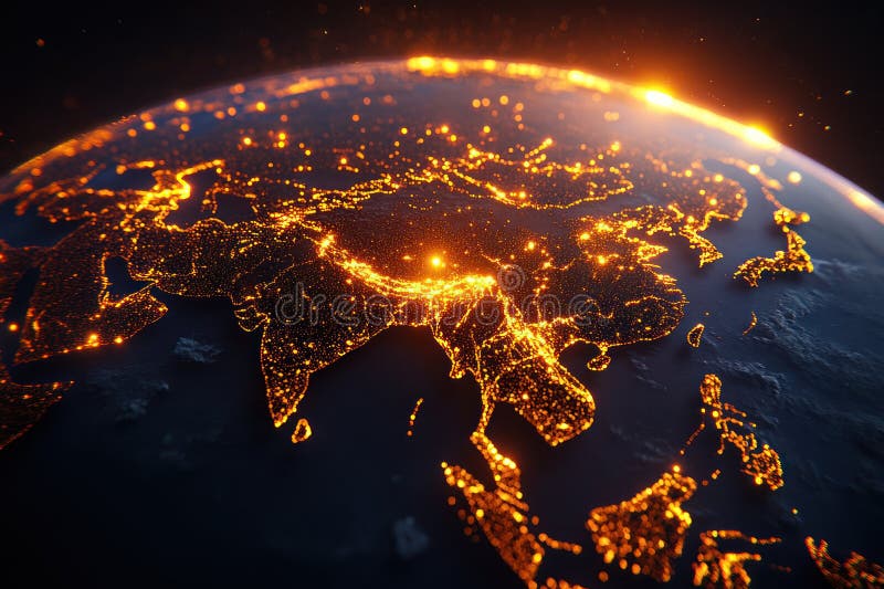 Coronavirus Outbreak in Asia: Chinese Alert - NASA 3D Rendering Stock ...