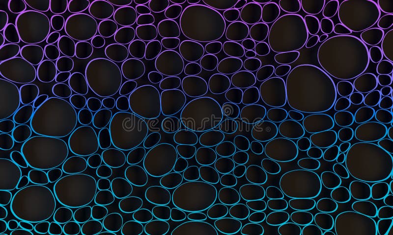 3d Rendering Natural Biology Cell Lattice Pattern Stock Illustration ...