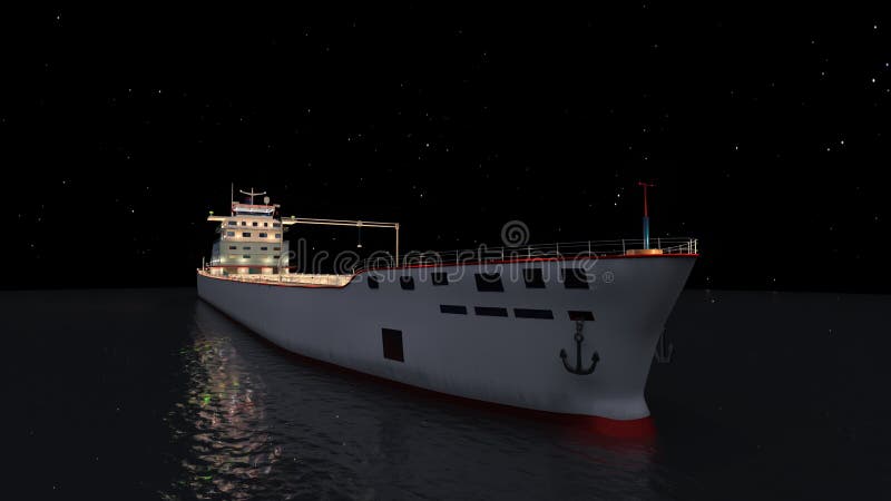 3D Rendering of the Naval Ship Stock Illustration - Illustration of ...