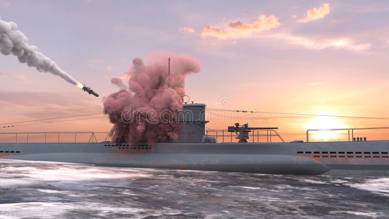 3D Rendering of the Naval Ship Stock Illustration - Illustration of ...