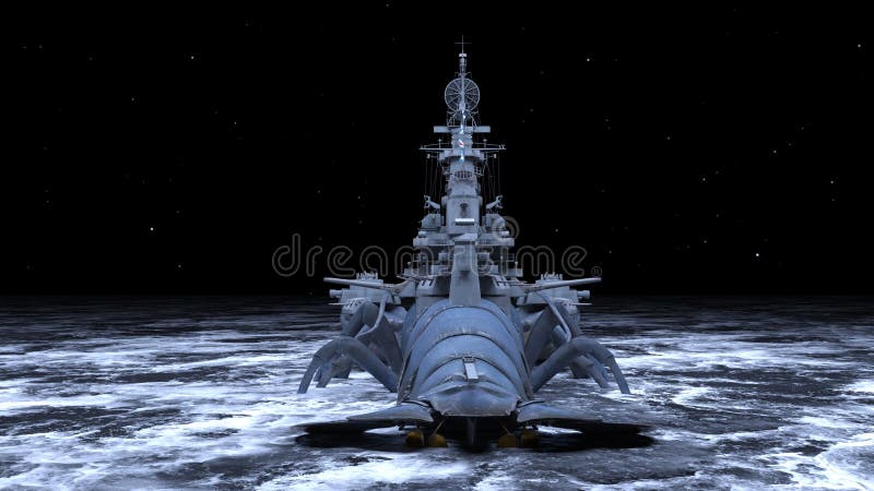 3D Rendering of the Naval Ship Stock Illustration - Illustration of ...