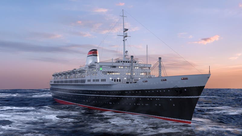 3D Rendering of the Naval Ship Stock Illustration - Illustration of ...