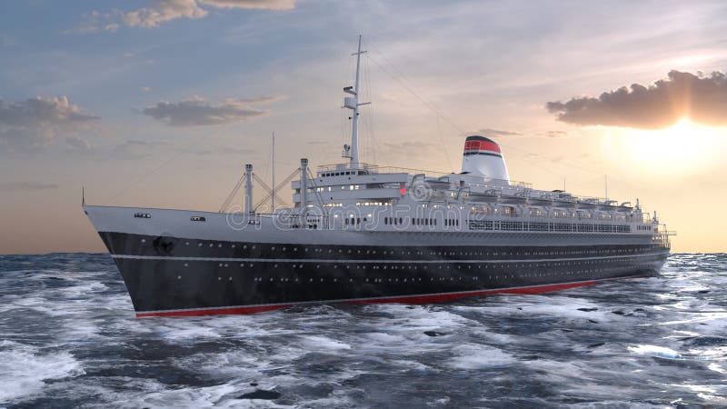 3D Rendering of the Naval Ship Stock Illustration - Illustration of ...