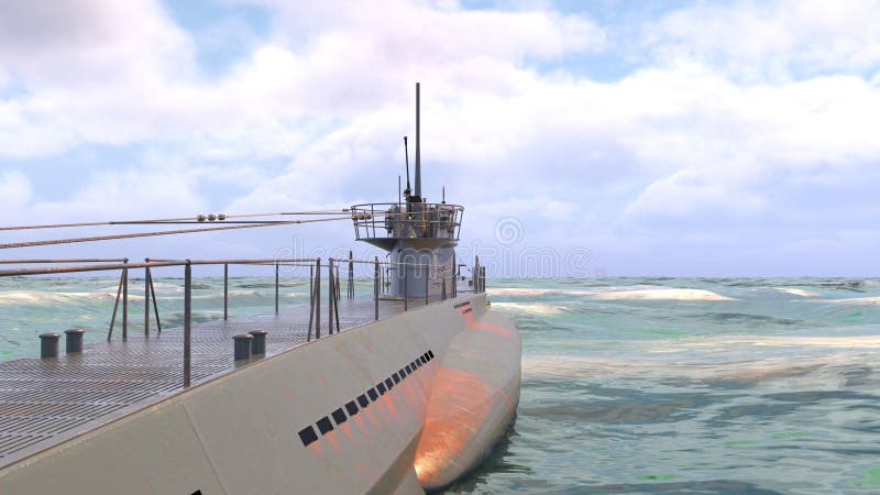 3D Rendering of the Naval Ship Stock Illustration - Illustration of ...