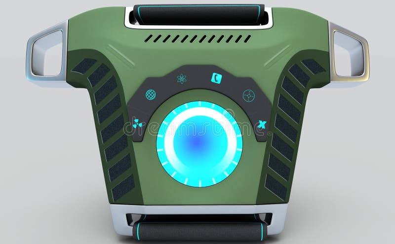 3D Rendering of a Navigation Compact Compass Device. Stock Illustration ...