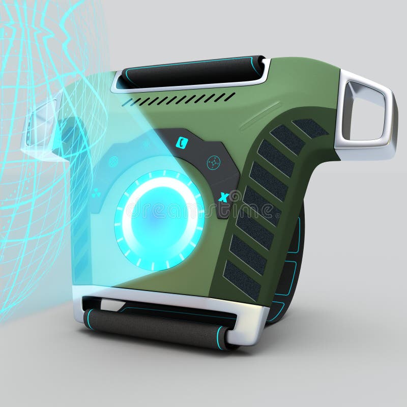 3D Rendering of a Navigation Compact Compass Device. Stock Illustration ...