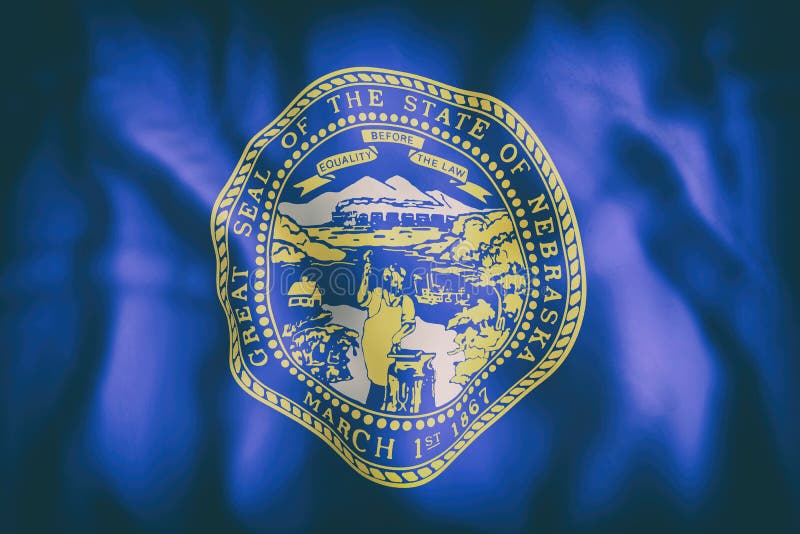 Nebraska State flag stock illustration. Illustration of design - 99193139