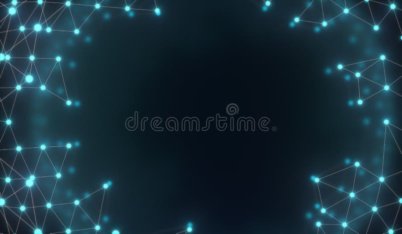 3D Rendering of a Network Connection Stock Illustration - Illustration ...