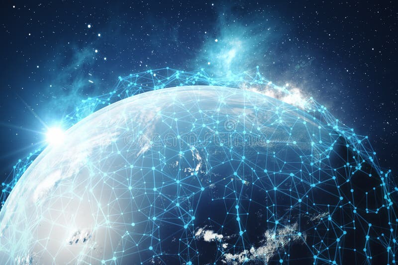 3D Rendering Network and Data Exchange Over Planet Earth in Space ... 3D Rendering Network and Data Exchange Over Planet Earth in Space ...