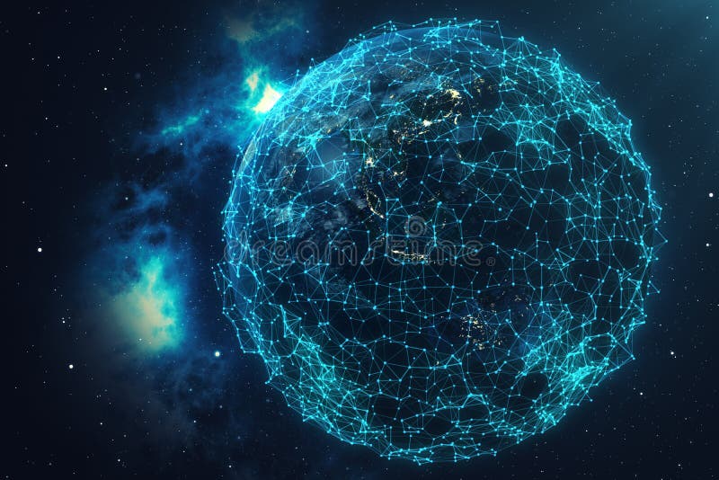 3D Rendering Network and Data Exchange Over Planet Earth in Space ...