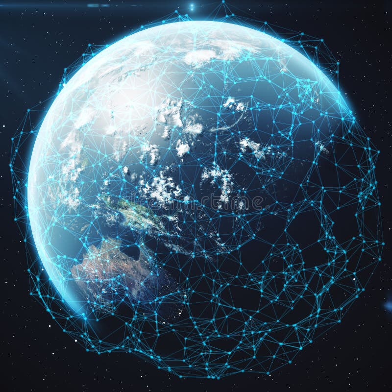 3D Rendering Network and Data Exchange Over Planet Earth in Space ...