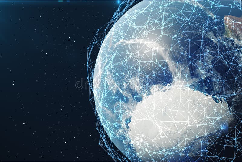 3D Rendering Network and Data Exchange Over Planet Earth in Space ...