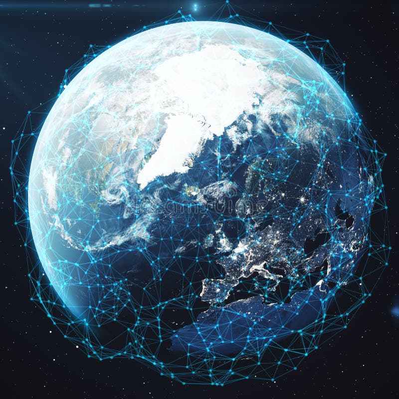 3D Rendering Network and Data Exchange Over Planet Earth in Space ...