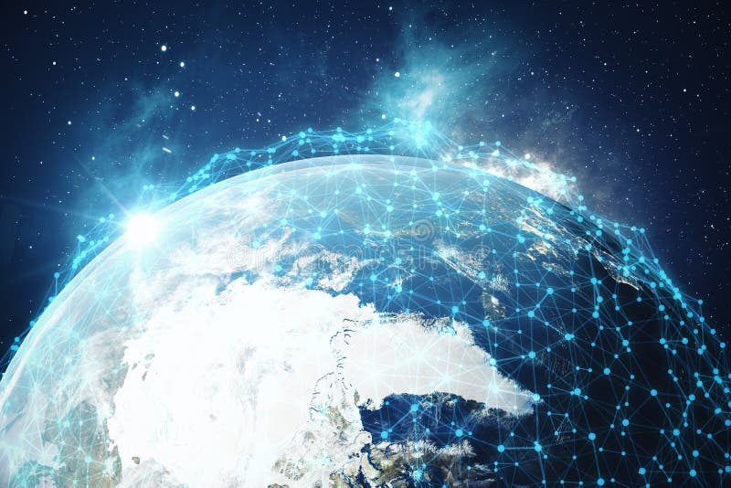 3D Rendering Network and Data Exchange Over Planet Earth in Space ...