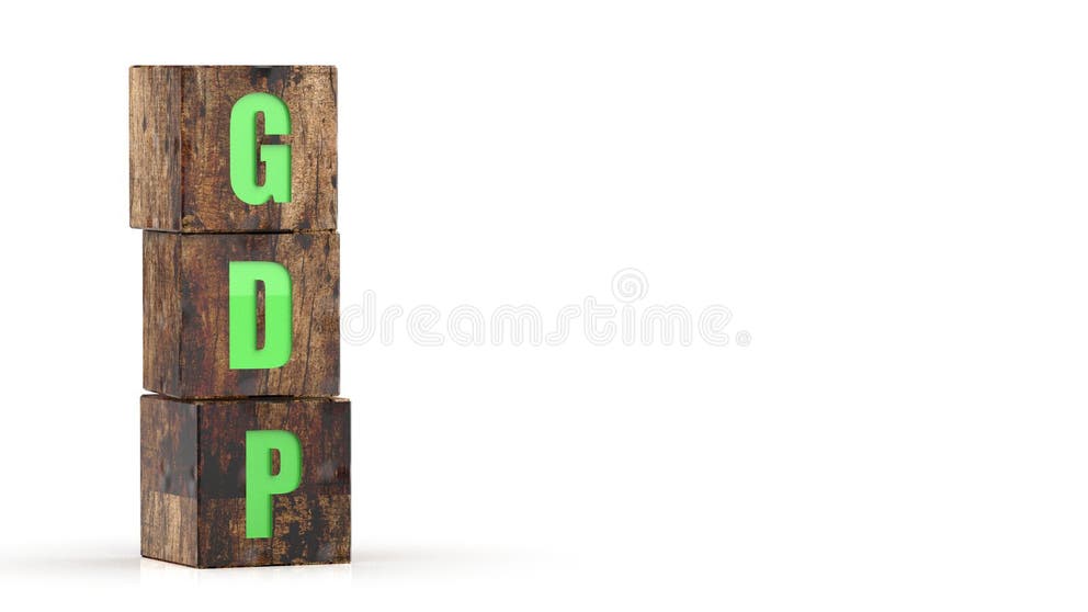 3d Rendering of Nice Dice with the Wording GPD Stock Illustration ...