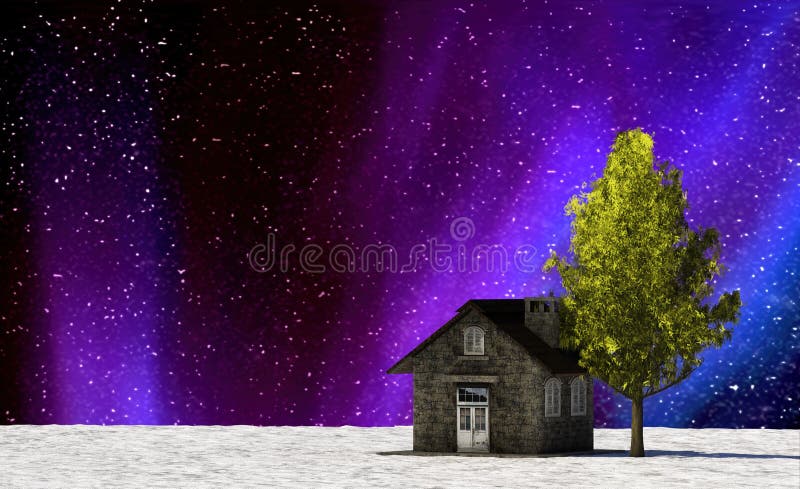 3d Rendering Galaxy View Old House Stock Photos - Free & Royalty-Free ...