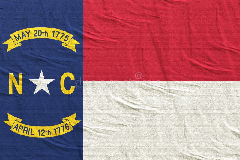 3d Rendering of North Carolina State Flag Stock Illustration ...