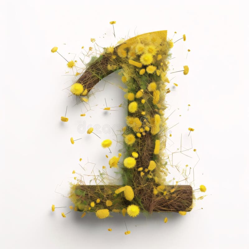 Number 1 Flowers Stock Illustrations – 272 Number 1 Flowers Stock ...