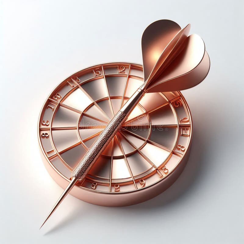 3d Rendering Objects in Rose Gold Color with Metalic Glossy Style for ...