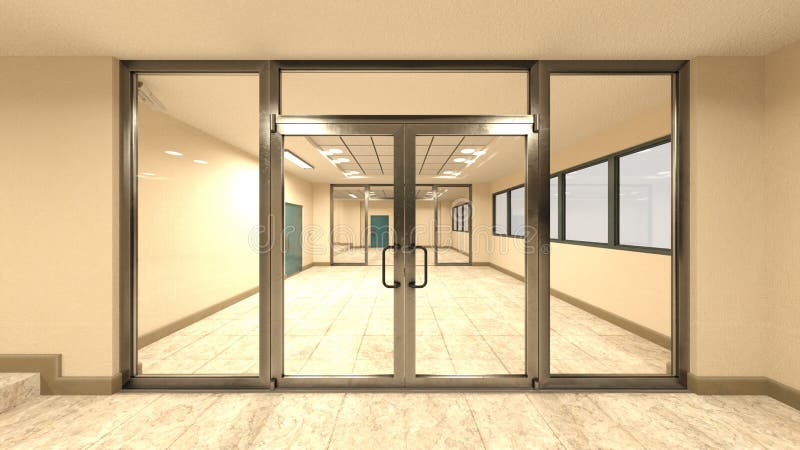3D Rendering of the Observation Room Stock Illustration - Illustration ...