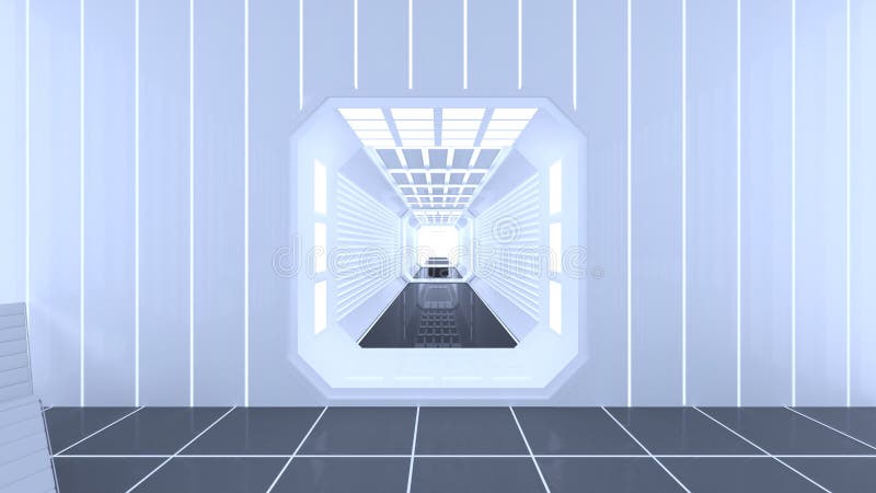 3D Rendering of the Observation Room Stock Illustration - Illustration ...