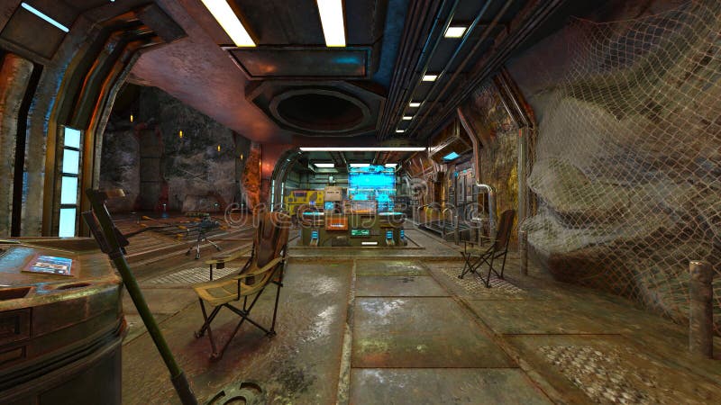 3D Rendering of the Observation Room Stock Illustration - Illustration ...