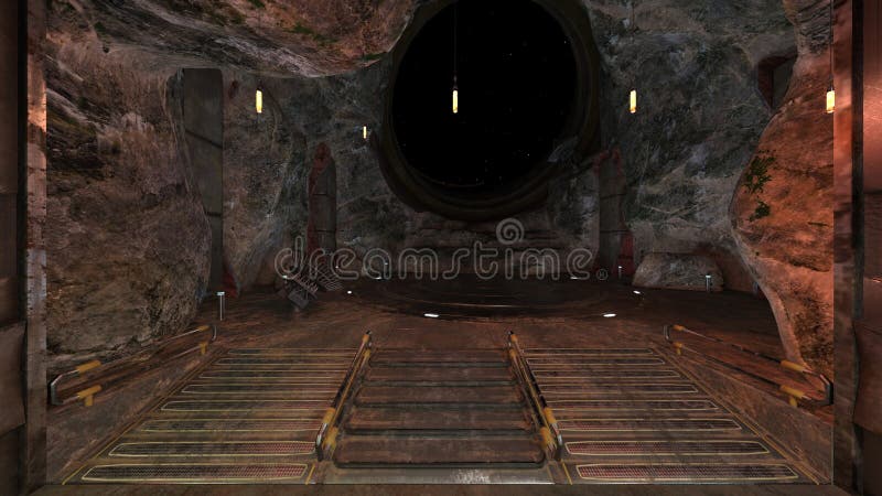 3D Rendering of the Observation Room Stock Illustration - Illustration ...