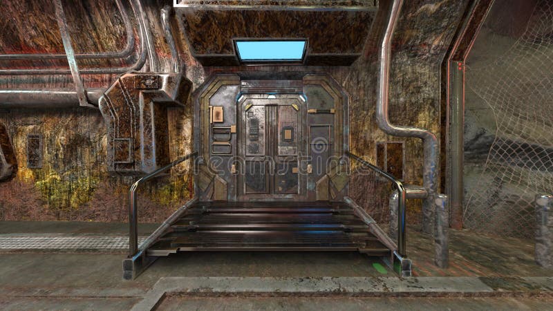 3D Rendering of the Observation Room Stock Illustration - Illustration ...