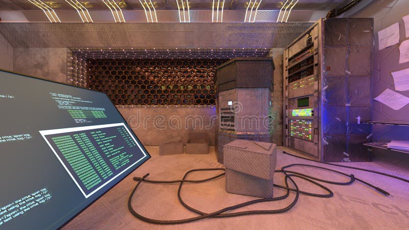 3D Rendering of the Observation Room Stock Illustration - Illustration ...