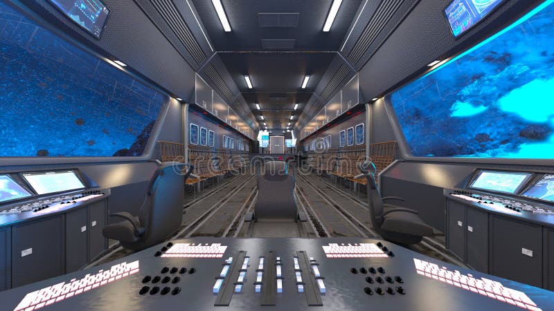 3D Rendering of the Observation Room Stock Illustration - Illustration ...