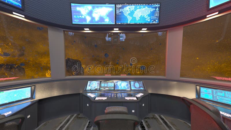 3D Rendering of the Observation Room Stock Illustration - Illustration ...