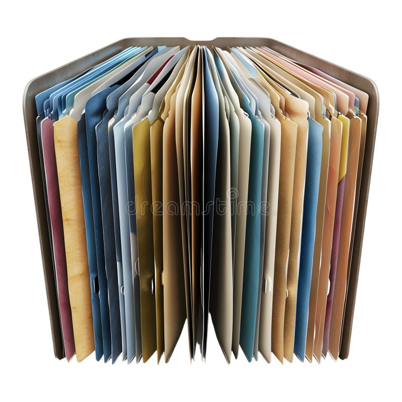 3D Rendering of a Office Record File on Transparent Background - Ai ...